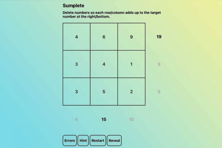 Chat GPT Invents Sumplete Puzzle Game For Sudoku Fan
