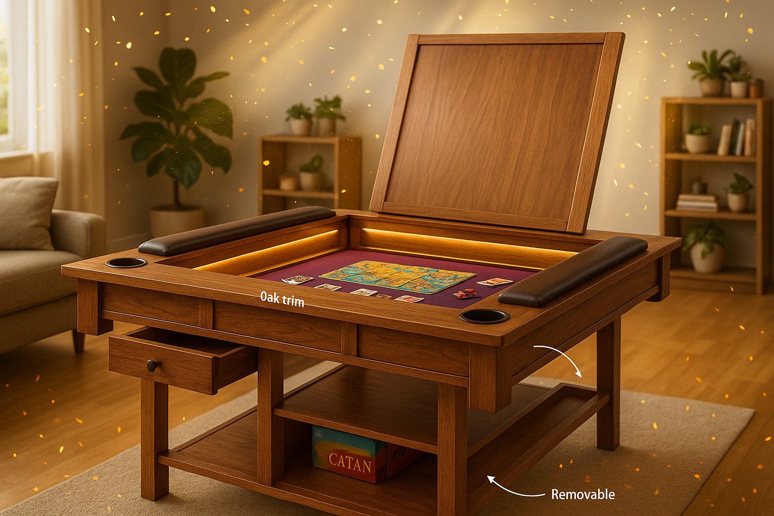 DIY Game Table for Board Game Nights